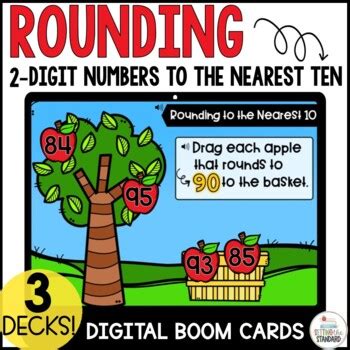 Rounding To The Nearest 10 Boom Cards By Setting The Standard TPT
