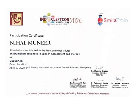Nihal Muneer Msc Slp On Linkedin Attended And Contributed To The
