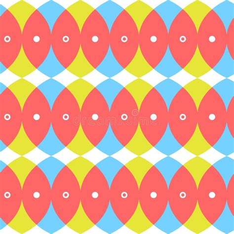 Geometric Abstract Seamless Pattern Background Colorful Shapes Stock