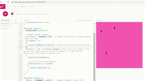 array of objects simple version p5 js youtube