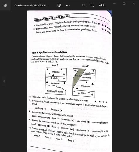 Solved CORRELATION AND INDEX FOSSILS Learning Objectives Chegg