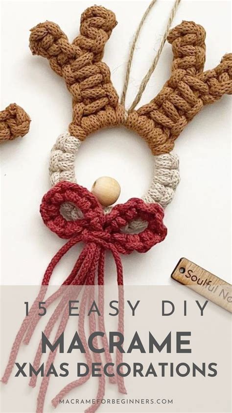 Gorgeous DIY Macrame Christmas Decorations By Soulful Notions Macrame Diy Diy Christmas