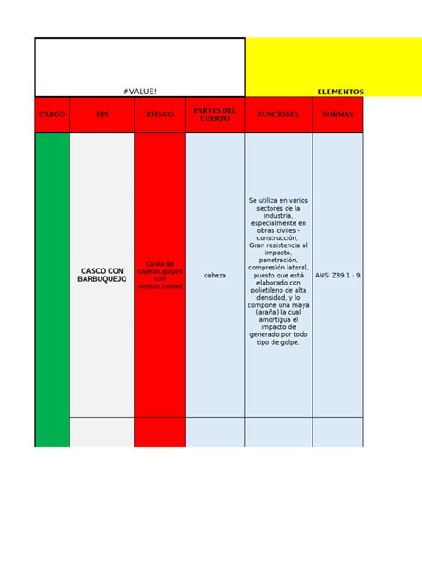 Matriz De Epp Pdf