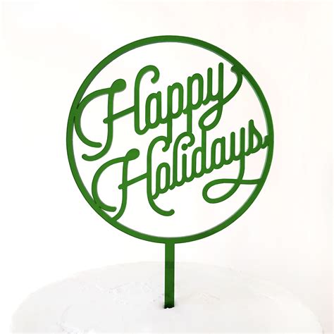 Happy Holidays Cake Topper SANDRA DILLON DESIGN