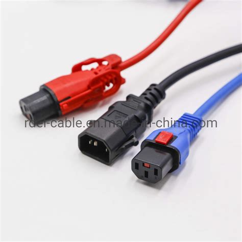 Locking IEC Power Cords Z Lock V Lock IEC Lock VDE CPU PDU Power Cord C14 To C13 10