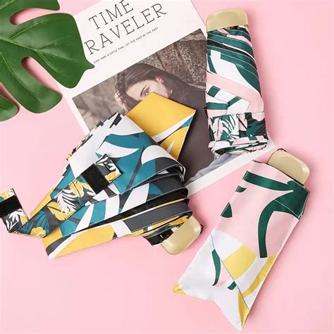 Портативные зонты для путешествий от солнца или дождя анти УФ Paraguas для девочек Мини