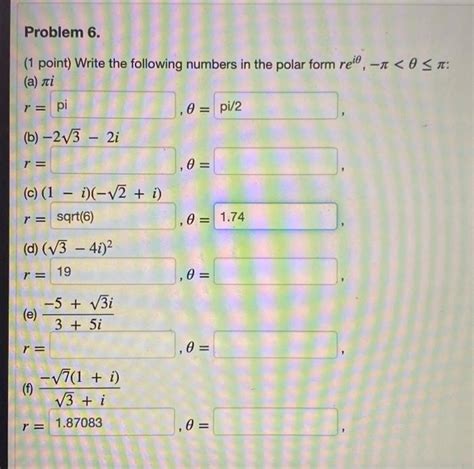 solved problem 6 1 point write the following numbers in