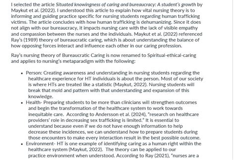 Solved Nr715 Week 1 Discussion The Theory Practice Gap And Nursing