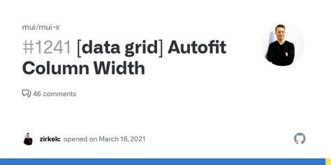 Data Grid Autofit Column Width · Issue 1241 · Muimui X · Github