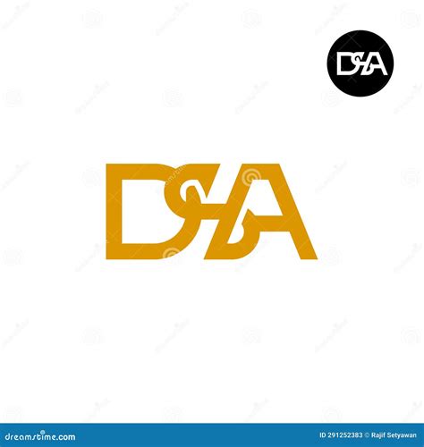 Letter Dsa Monogram Logo Design Cartoon Vector 291252383