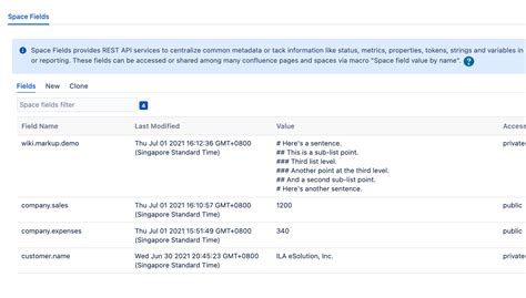 Space Fields For Confluence Atlassian Marketplace