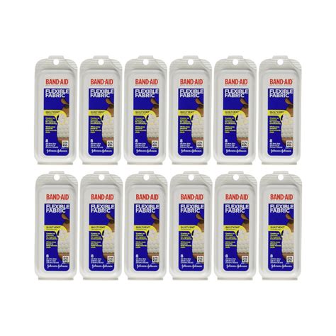 Band Aid Flexible Fabric Adhesive Bandages Travel Pack