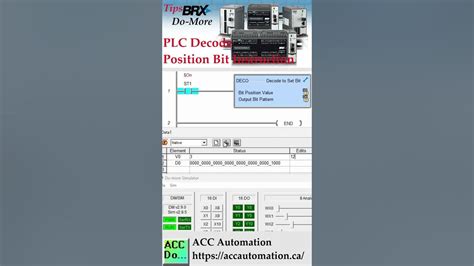 Plc Decode Position Bit Instruction Youtube