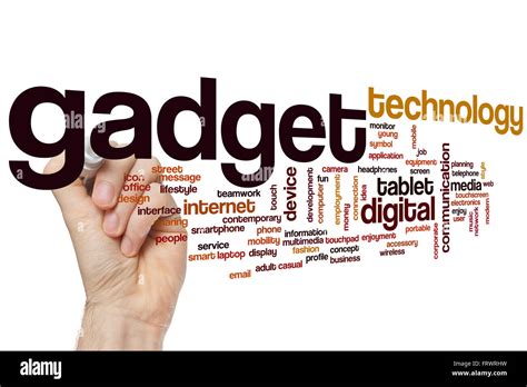 Gadget Word Cloud Concept Stock Photo Alamy