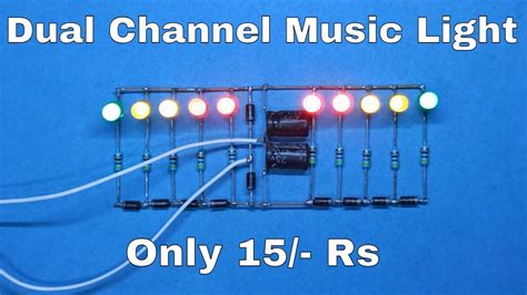 How To Make Dual Channel Musical LED At Only 15Rs Diy Music Reactive
