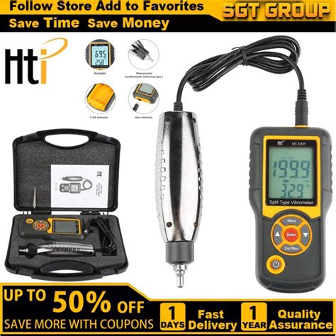 Jual Ht 1201 Portable Lcd Vibration Analyzer Tester Meter Vibrometer Gauge Tester Analyzer 0 1
