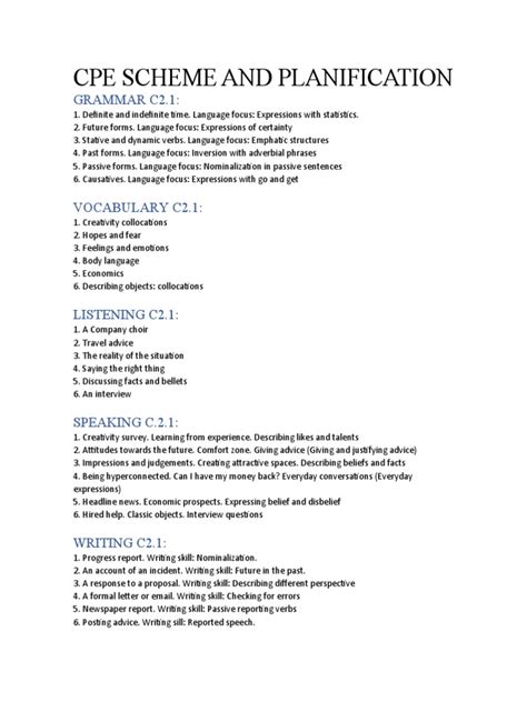 Cpe Scheme And Planification Pdf