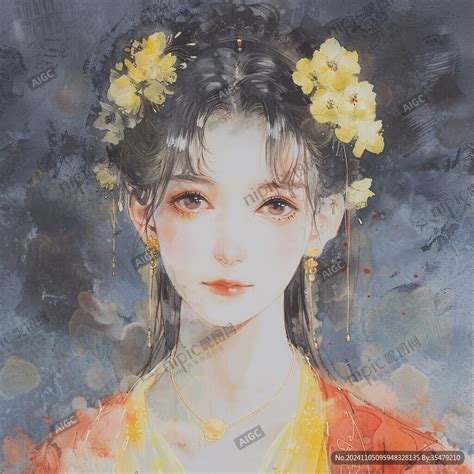 Ai创作图厚涂头像 厚涂少女 头像约稿 国风头像 古风美女头像插画封面 板绘少女 古风女子头像 国风女性头像 板绘少女插画 古风美女头像 古风女子头像插画 板绘人物 半身头像板绘 插画头像 小