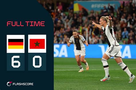 Coupe Du Monde Féminine En Direct Lallemagne écrase Le Maroc