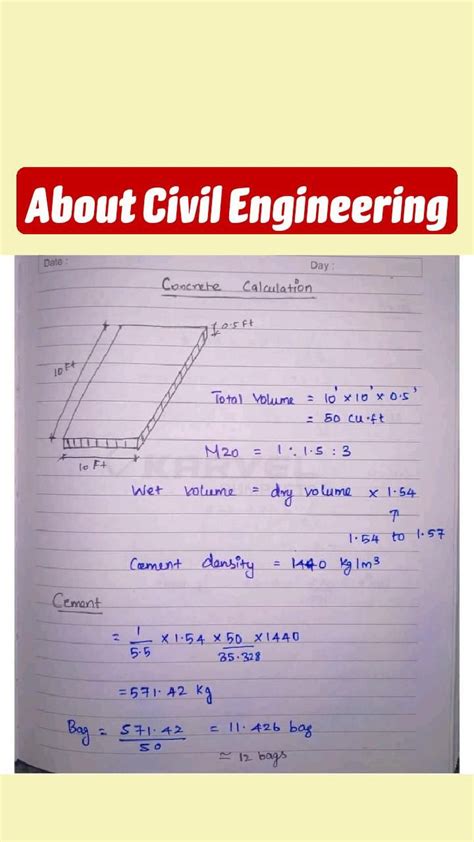About Civil Engineering Concrete Calculation Artofit