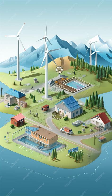 Premium Ai Image A Scalable And Decentralized Renewable Energy Microgrid System