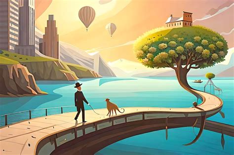 Premium Ai Image Delightful And Nonsensical World Background
