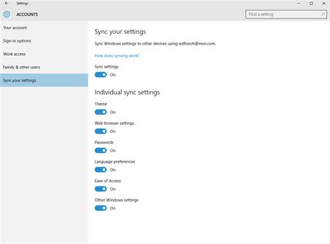 Understanding The New Sync Settings In Windows 10