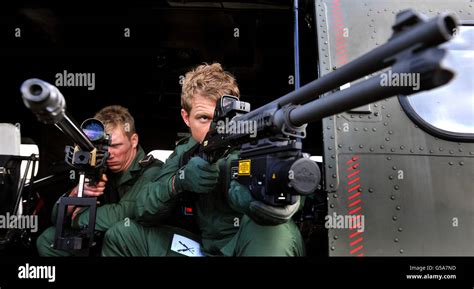 Both Trained Snipers With The Royal Air Force Regiment Hi Res Stock