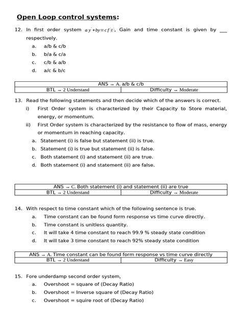 Open Loop Control Systems | PDF | Damping | Applied And Interdisciplinary Physics