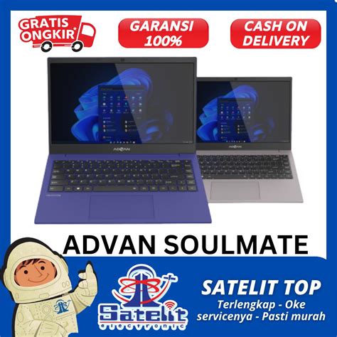 Notebook Advan Soulmate Celeron N4020 Satelit Electronic