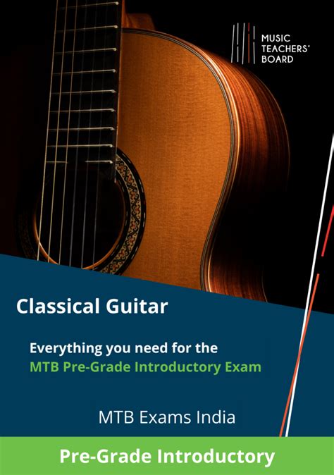 Custom Classical Guitar Pre Grade Introductory Digital Book MTB Exams