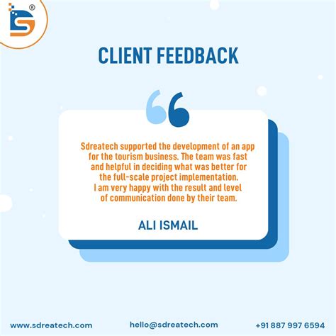 Sdreatech On Linkedin Testimonial Testimonialcustomer Testimonials Testimonialtime