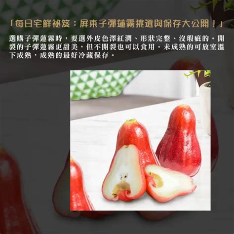 【每日宅鮮】任選699免運 台灣子彈蓮霧4 5粒／450g±5 X1盒 Momo購物網 好評推薦