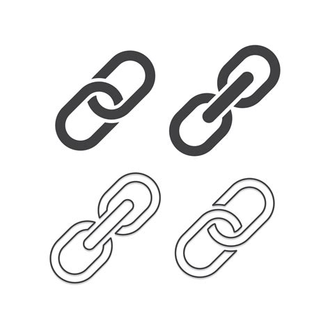 Set Of Link Icon Hyperlink Chain Symbol Vector Illustration 24651935