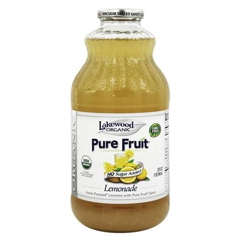 Lakewood Organic Pure Fruit Juice Blend Lemonade 32 Fl Oz