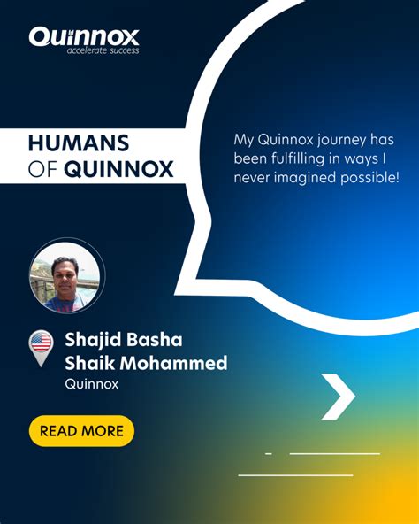 Learn More About Shajid Basha Shaik Mohammeds Journey At Quinnox