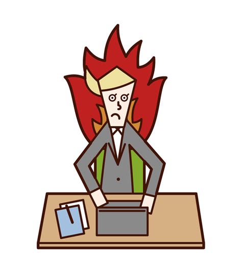 열심히 일하는 사람들 여성의 그림 무료 일러스트 소재집 Kukukeke