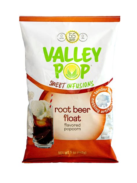 6ct 5oz Root Beer Float Flavored Popcorn Valley Pop