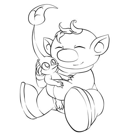 Olimar And Pikmin Coloring Pages Sketch Coloring Page