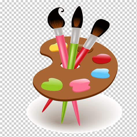 Paleta Y Pincel Para Dibujar 488400 Vector En Vecteez
