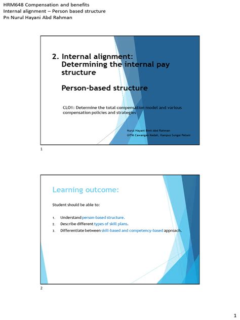 2 Internal Alignmentperson Based Structure Pdf Compensation And