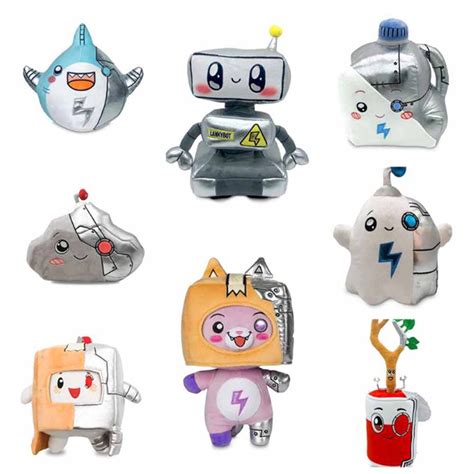 New Lankybot Led Plush Robot Lankybox Plush Ghost Plush Canny Foxy