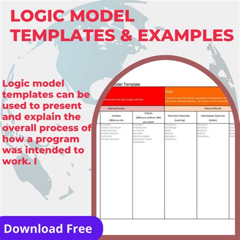 Logic Model Templates In Microsoft Word Format In 2022 Microsoft Word