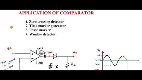 Application Of Comparator Using Op Amp Youtube