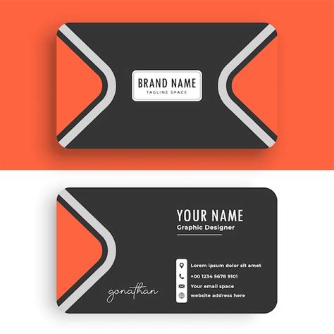 현대 비즈니스 카드 디자인 서식 파일 프리미엄 벡터