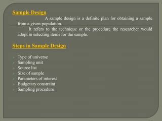 Sampling Design PPT