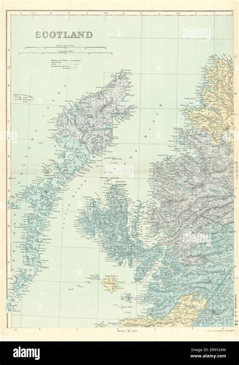 Scotland North West Hebrides Skye Uist Harris Lewis Gw Bacon 1891 Old