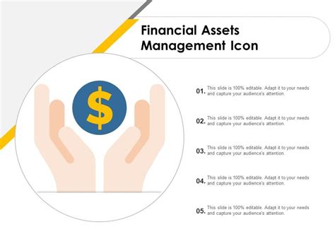 Financial Assets Management Icon Ppt PowerPoint Presentation Infographic Te