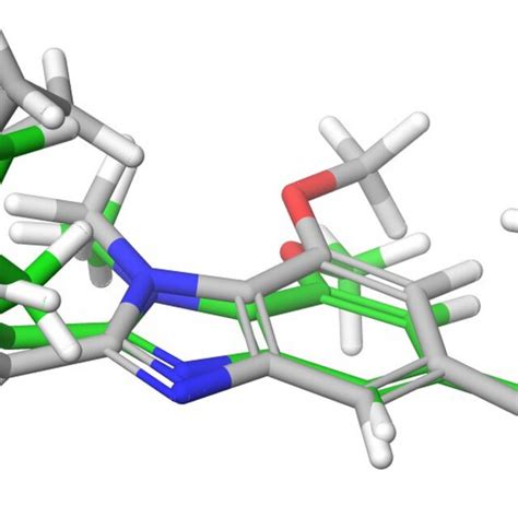 Superposition Of The Docked Co Ligand Gsk147 Id 3yz Ash Coloured On Download Scientific