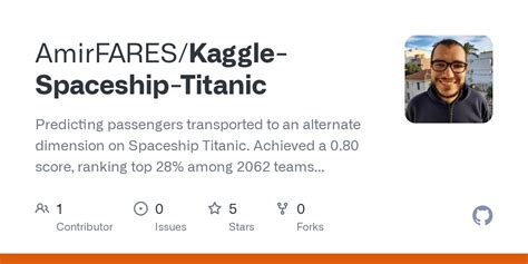 Github Amirfareskaggle Spaceship Titanic Predicting Passengers